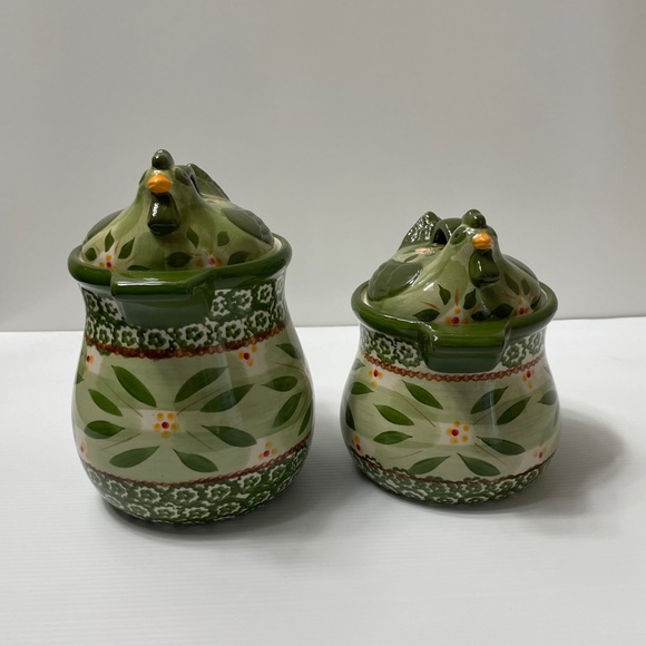 Temptations | Kitchen | Temptations Canister Set Of 2 Old World ...